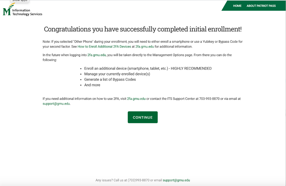 How to Sign Up for Patriot Pass - Information Technology Services